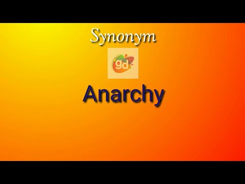 Anarchy Synonym with Meaning||Googul Dictionary||