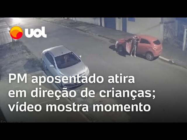 PM aposentado atira em crianças que o alertaram sobre seta de carro