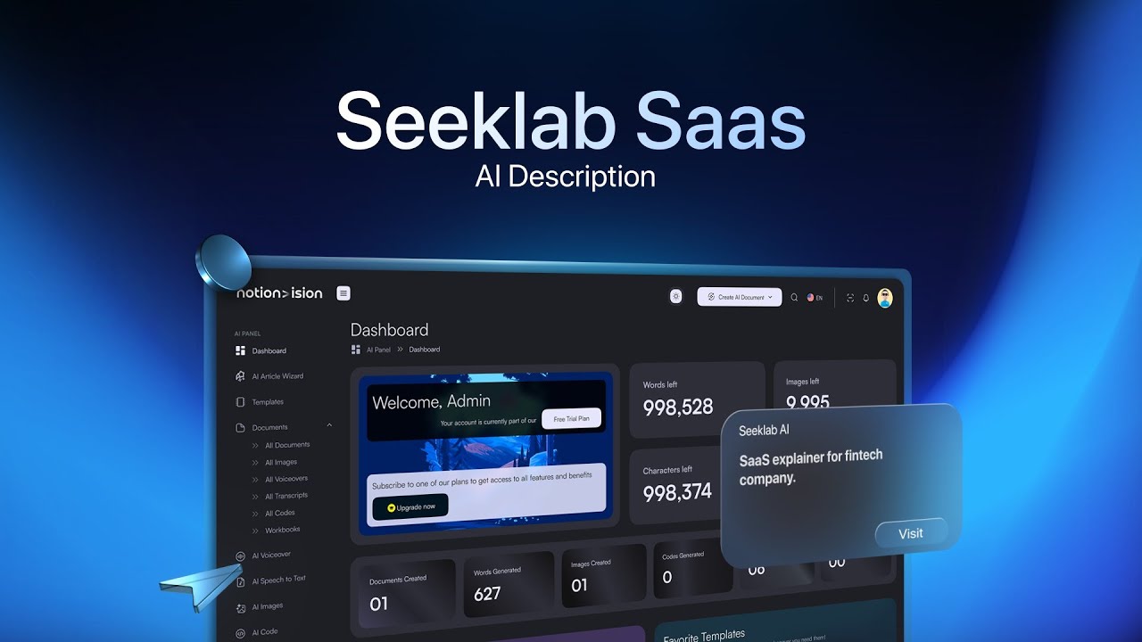 Best Saas Explainer | Seeklab AI motion graphics