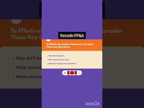 Variance Analysis Explained Simply | Budget vs Actuals for Beginners | Decode FP&A
