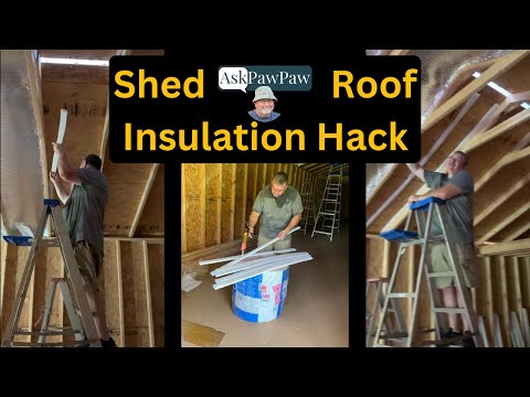 How I Insulated My Shed Roof on a Tiny Budget