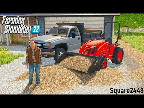 The Landscaping Season Begins! | First Job! (MULCH) | ROLEPLAY | FS22