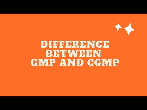 DIFFERENCE BETWEEN GMP AND cGMP