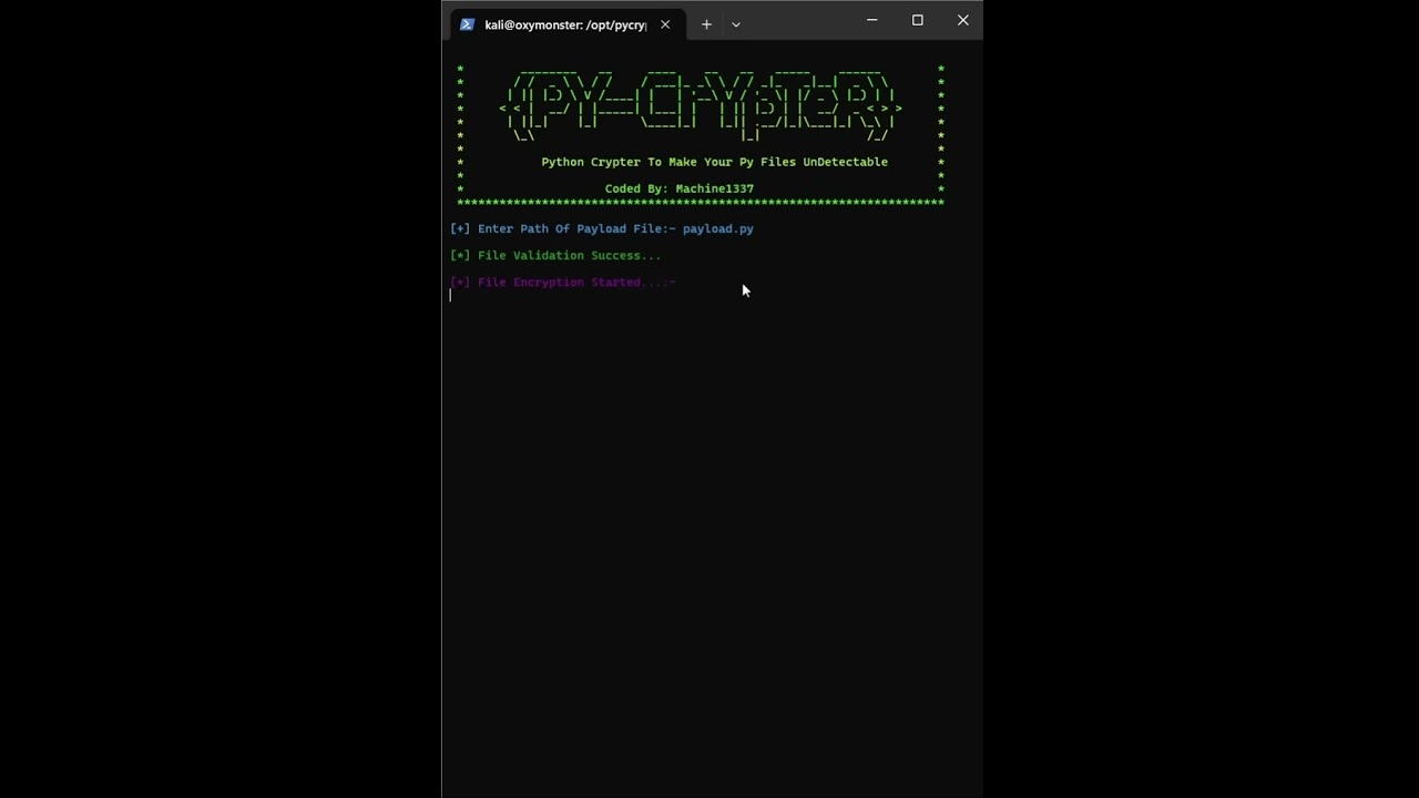 Encrypting Python Payloads