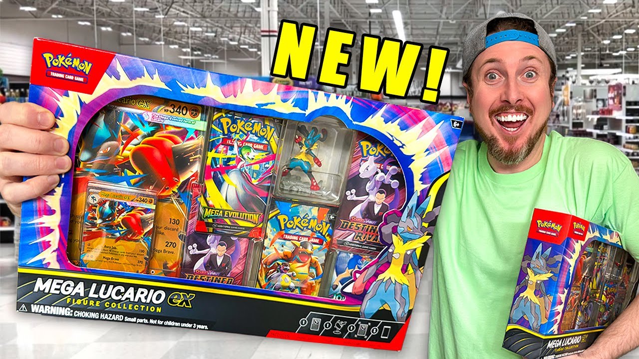 I Found the New Mega Lucario Pokemon Card Box, GOLD HIT!