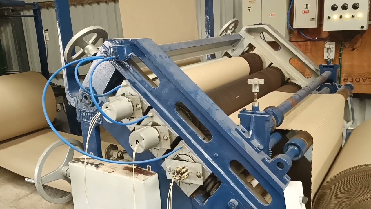 Manufacturing of 2ply corrugated rolls on MICRO 52