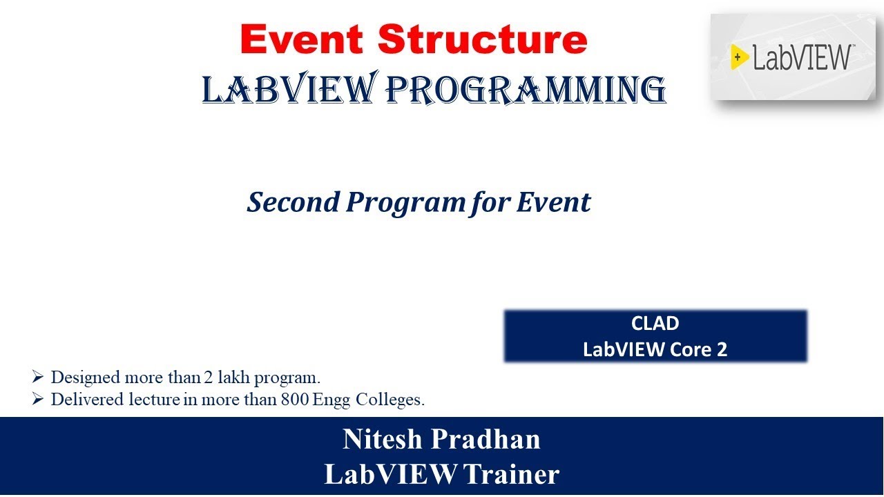Event Structure Second program | CLAD CORE 2