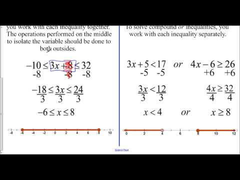 Lesson 1.3 - Intro to Compound Inequalities