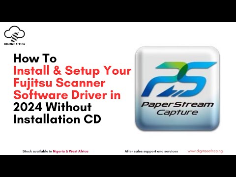 How to install & setup Fujitsu scanner without installation disc | Latest 2024