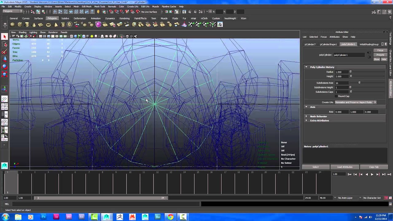 Character modeling timelapse (Alien Sci-fi character)