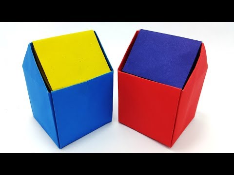 Learn How To Make Paper Trash Bin Easy Instructions | Origami Dustbin ...
