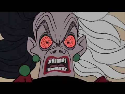 101 DALMATIANS CRUELLA DE VIL CRAZY DRIVING SCENE