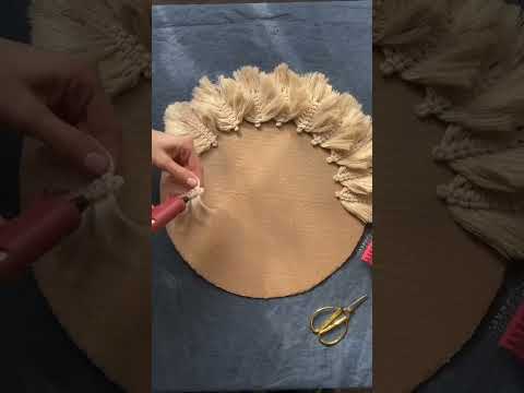 Macrame Leaf Wall Hanging | DIY Macrame Wall Decor #diy #macrame #macramedecor #creative #walldecor