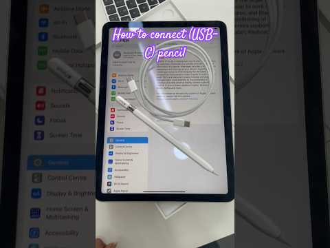How to connect USB -C pencil ipad #shorts #usbc #pencil #connect #ipad #apple #subscribe