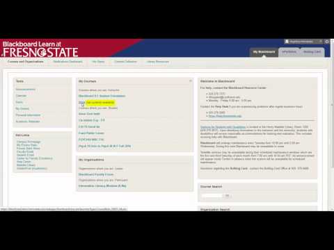 Making Your Blackboard Course Available