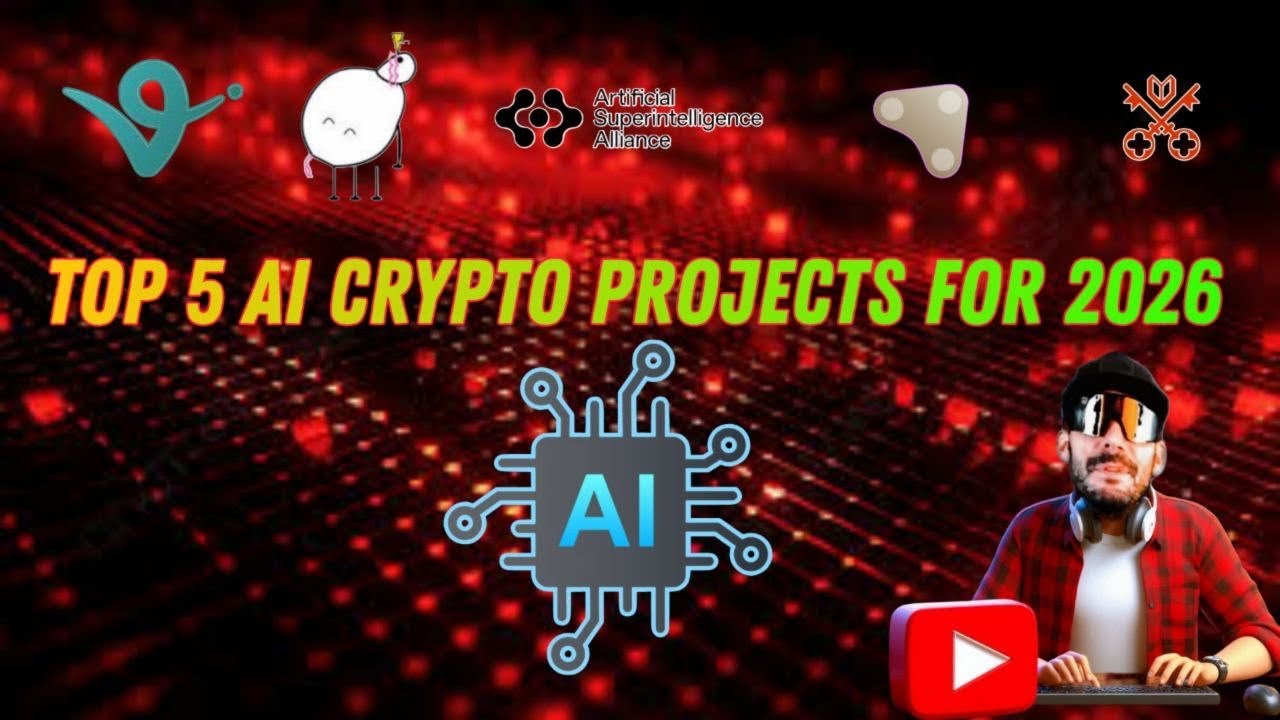 TOP 5 AI AGENT CRYPTO PROJECTS 🚀 FOR 2026 BY MARKETCAP  🔥🤑