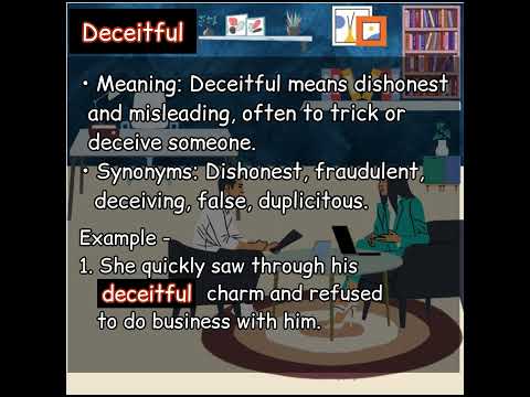 Meaning Of "Deceitful" With Example | #Deceitful #Vocabulary #Shorts #YTShorts #Viral #Lochan_Sharma
