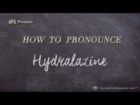 How to Pronounce Hydralazine (Real Life Examples!)