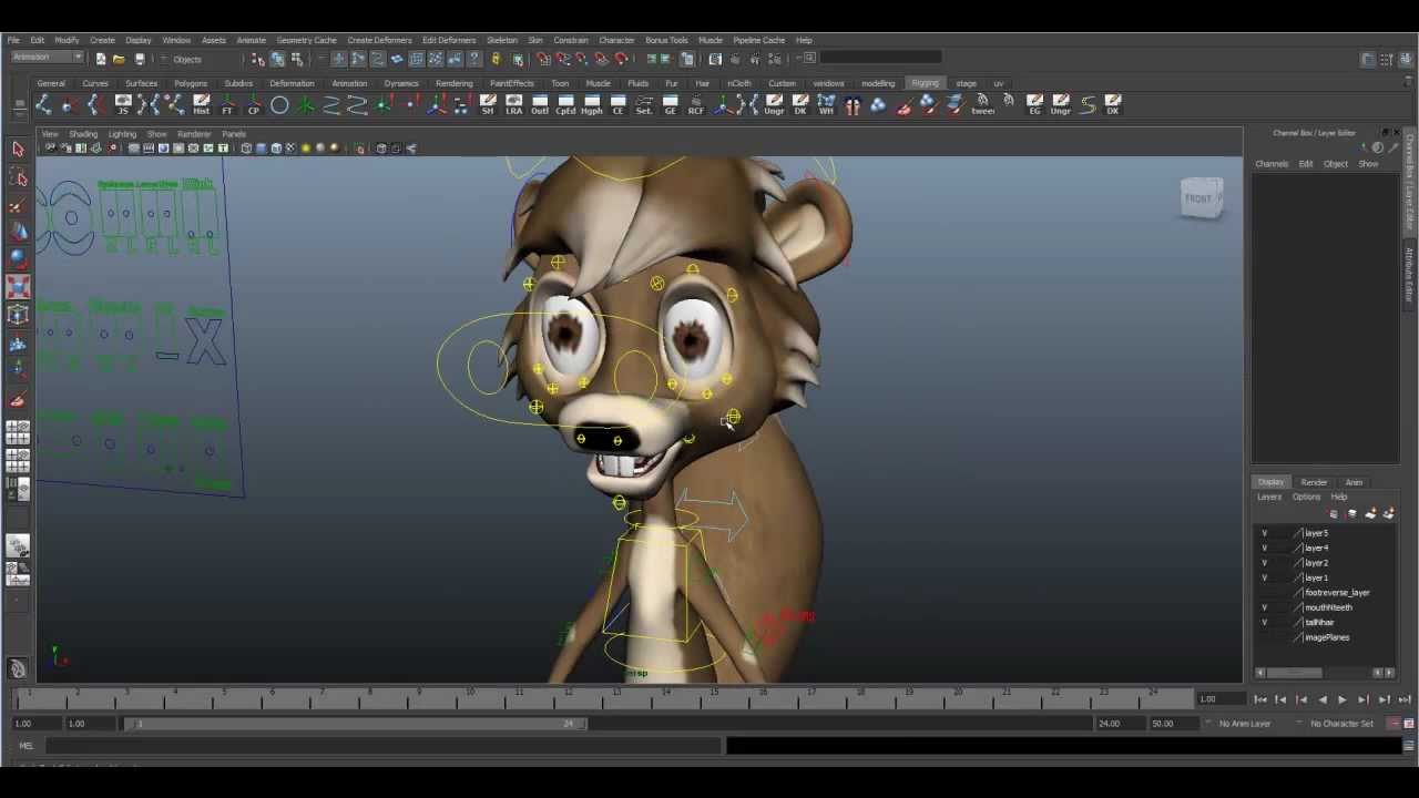 Maya Cartoon Rig Test