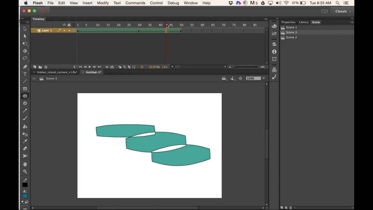 Flash Animation Shape Tween
