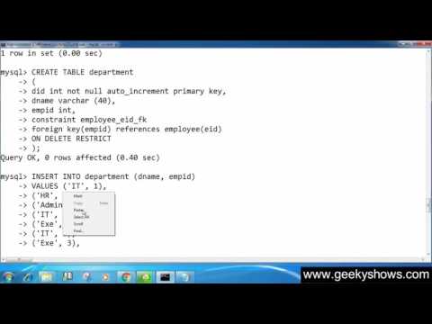 Learn 115 ON DELETE NO ACTION or ON UPDATE RESTRICT in SQL Hindi - Mind Luster