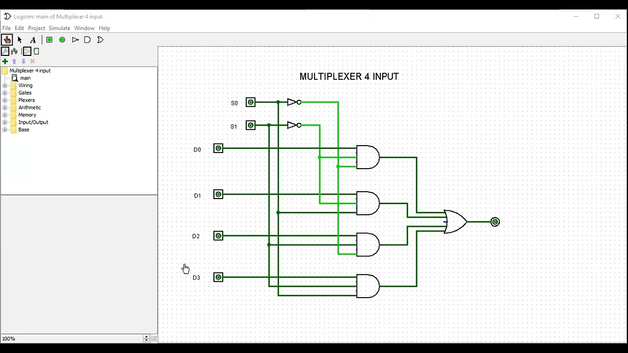 encoder dan decoder dengan aplikasi logisim