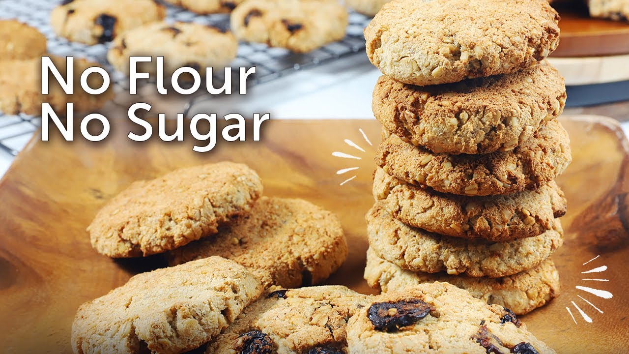 No Flour | No Sugar | Amazing Oatmeal Cookies | Easy One-Bowl | 오트밀 쿠키 / Healthy, and Delicious