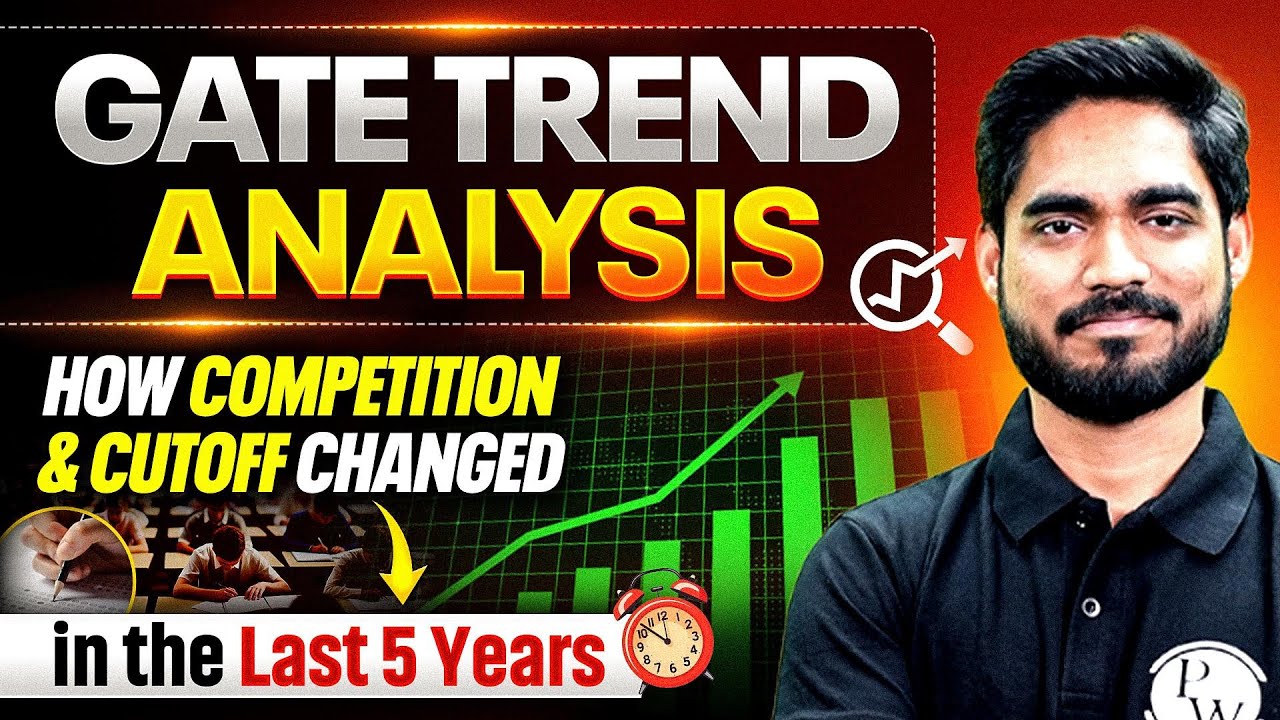 GATE Exam Trend Analysis | How GATE Cutoff & Competition Changed in the Last 5 Years