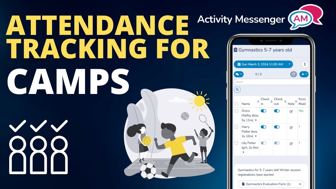 How to track attendance for camp