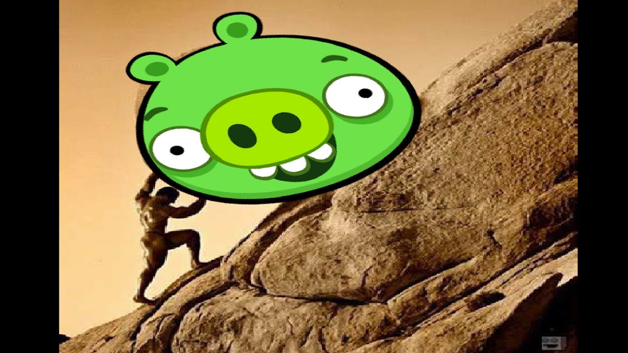 bad piggies (sisyphus meme)