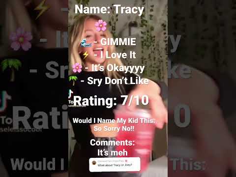 Tracy ~ Comment Your Name To Be Rated 🌴🌊🌸⚡️🤍 #aesthetic #recommended #names #tracy
