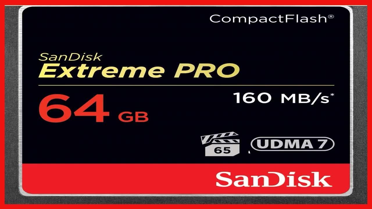 SanDisk CompactFlash Card Reliable 4K Video and Lightning Fast Performance