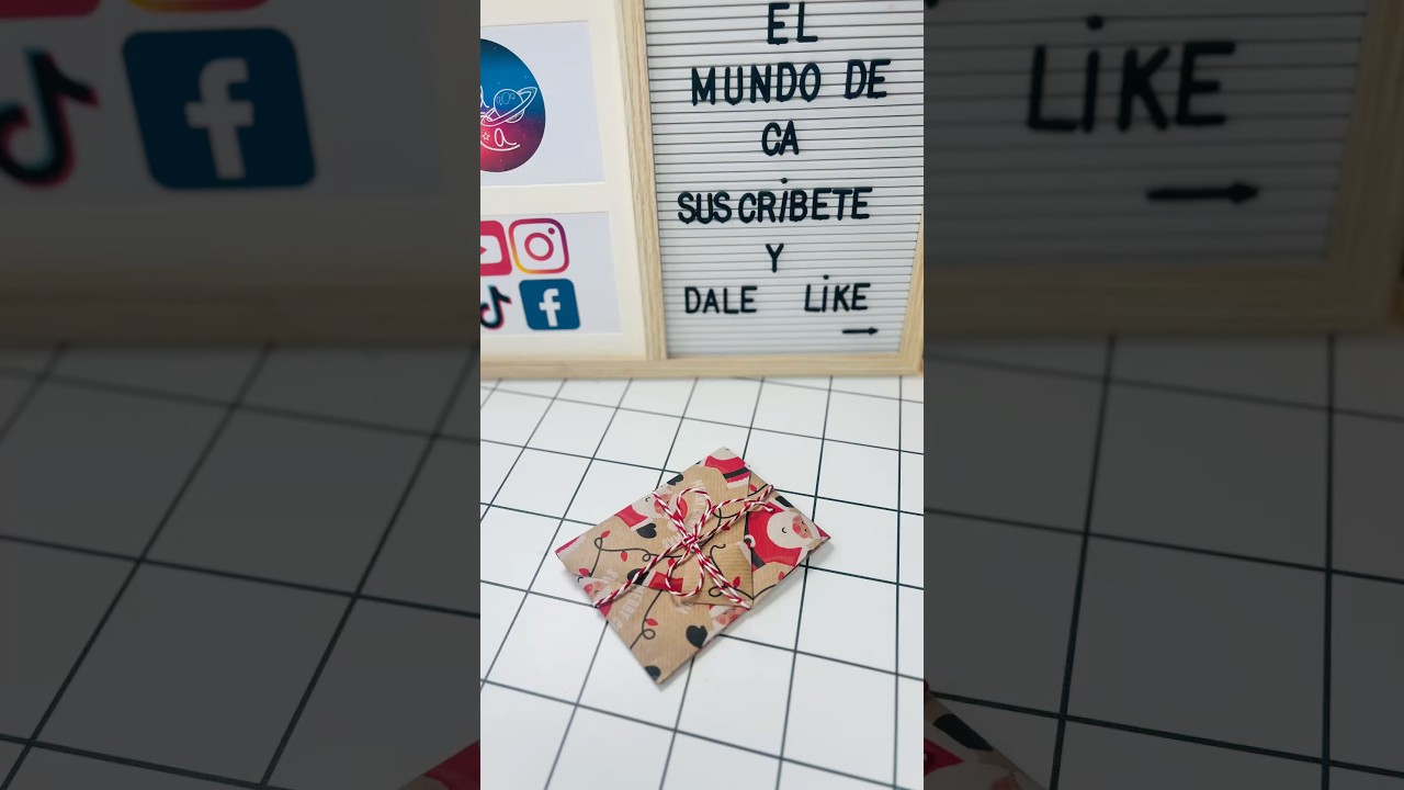 CÓMO ENVOLVER UNA TARJETA REGALO 🎁 #envolverregalos #navidad #tarjetaregalo #christmas