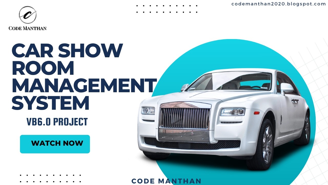 Car Show Room Project with Source Code | VB6 Project Download