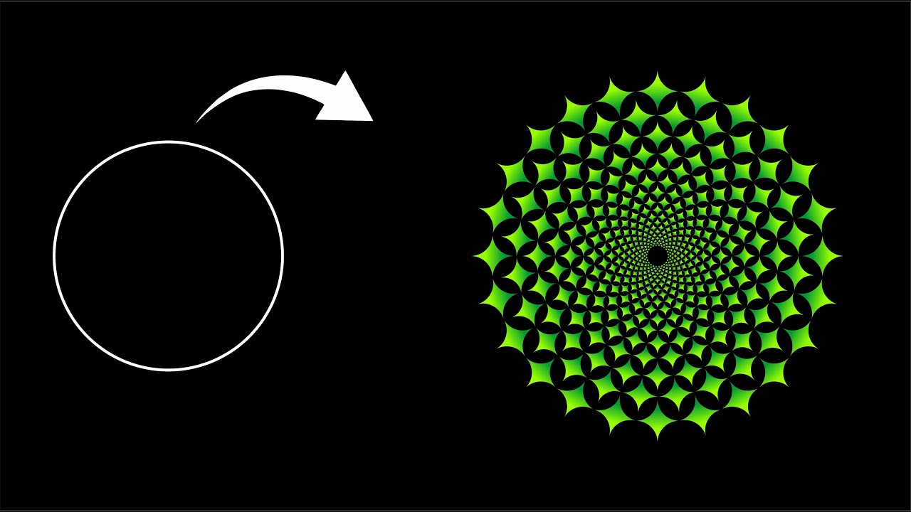 Beautiful Circular Star Pattern Design in CorelDRAW Tutorial