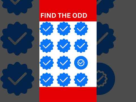 Find the odd "BLUE TICK" emoji #S160