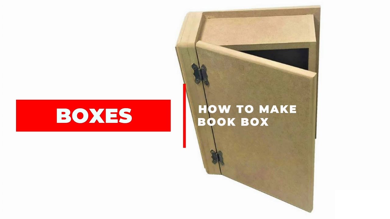 How To Make A Wooden Jewelry Book Box | Box For Decoupage | DIY