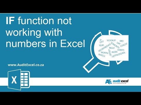 IF function not working with numbers