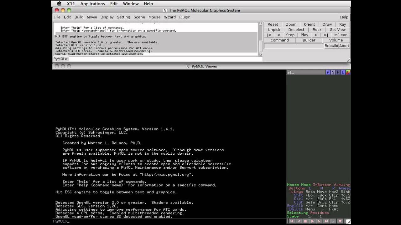 Understanding the PyMOL User Interface