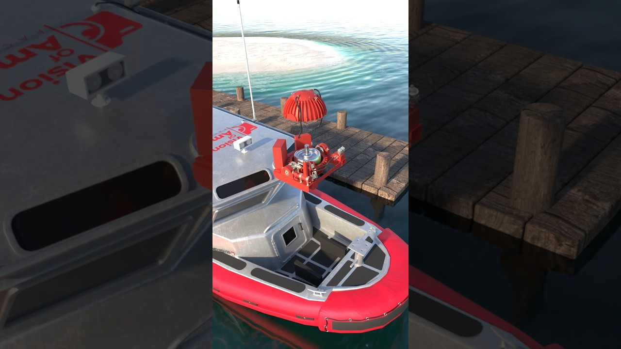 How Gyro boat stabilizer works #americafacts #3danimationshorts