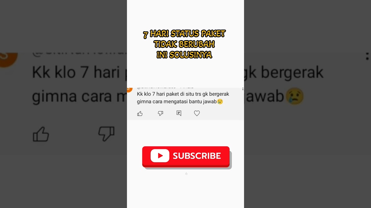 7 HARI STATUS PAKET BELUM BERUBAH,INI SOLUSINYA #paket #cekresi #jntexpress #short #shorts