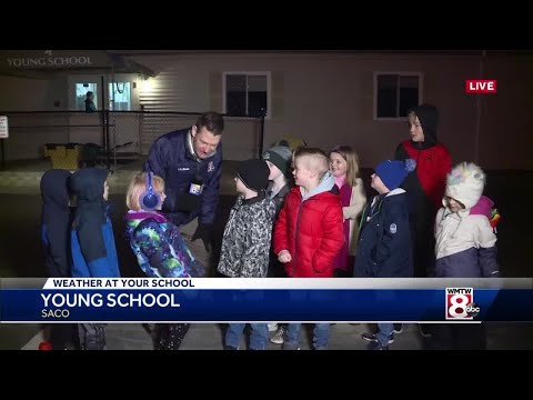 Students at Young School wake up early for Weather At Your School