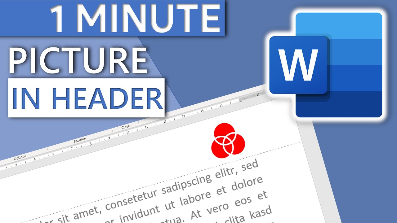 Insert Picture in Header in Word | Logo in Header (1 MINUTE | 2020)