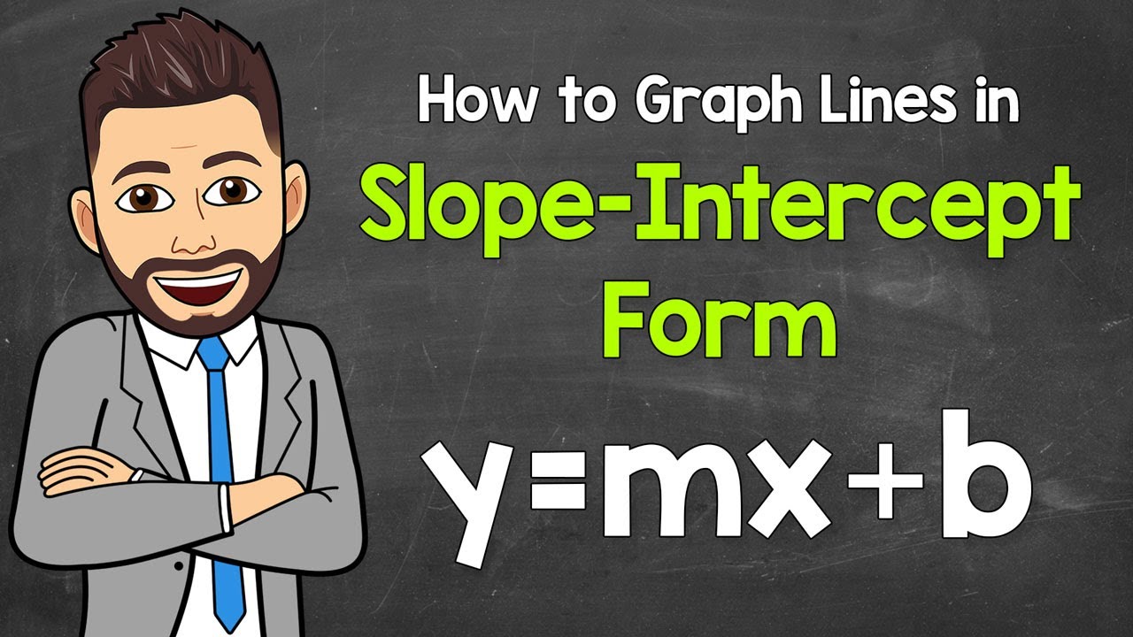 How to Graph Lines in Slope-Intercept Form (y=mx+b) | Math with Mr. J