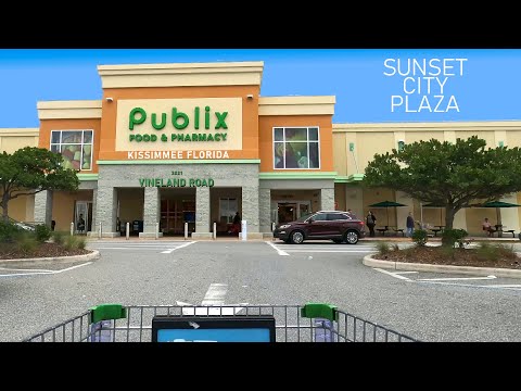 Shopping at Publix at Sunrise City Plaza on Vineland Road in Kissimmee Florida - Store 1607