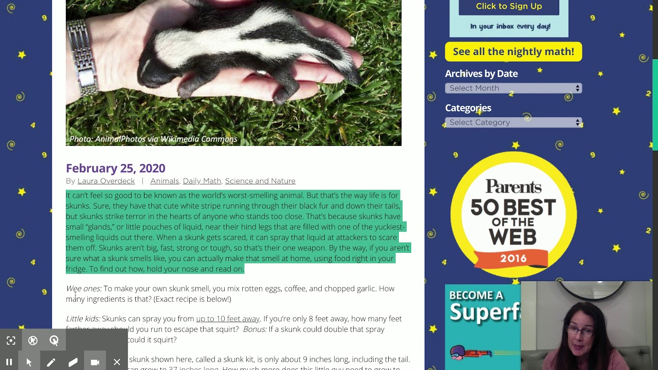 Hold Your Nose—Bedtime Math—Daily Math