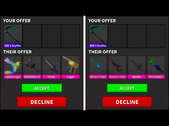 What is the rarest weapon in Roblox Murder Mystery 2?