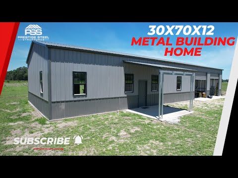 30x70 Barndominium Home Build - Prestige Steel Structures