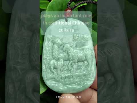 What does this jade goat pendant mean? #jademeaning #jadeite