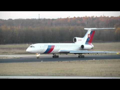 Tu-154, OM-BYO, Slovenska Republika, Departure Eindhoven
